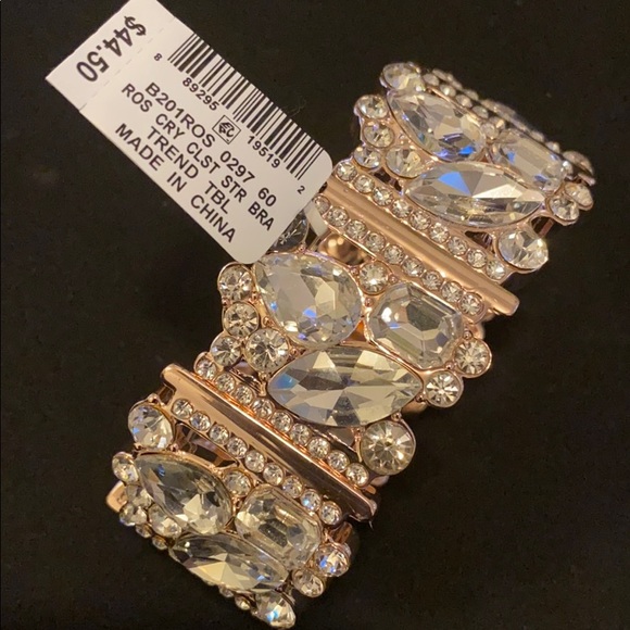 INC International Concepts | Jewelry | Crystal Bracelet In Rose Gold ...